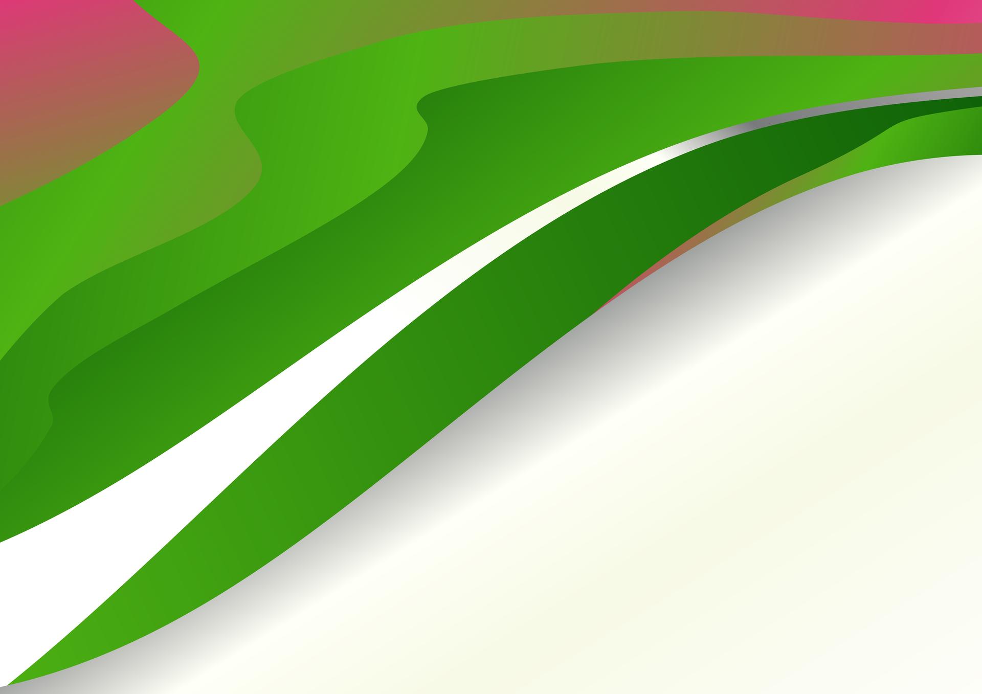 Abstract Pink and Green Wavy Background with Space for Your Text Vector Art