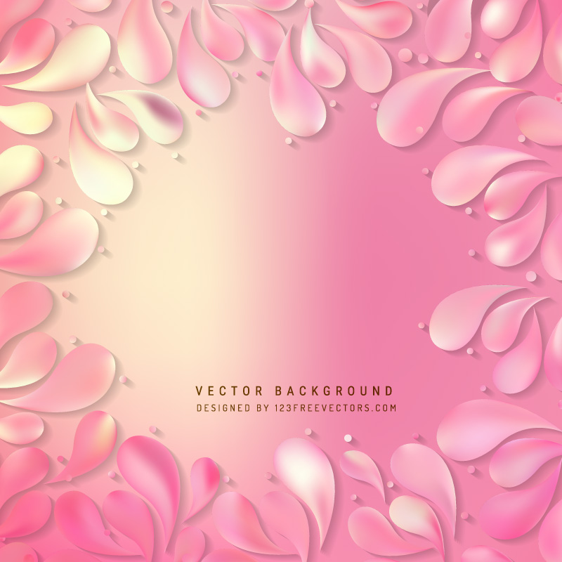 Light Yellow Pink Arc Drops Background Template