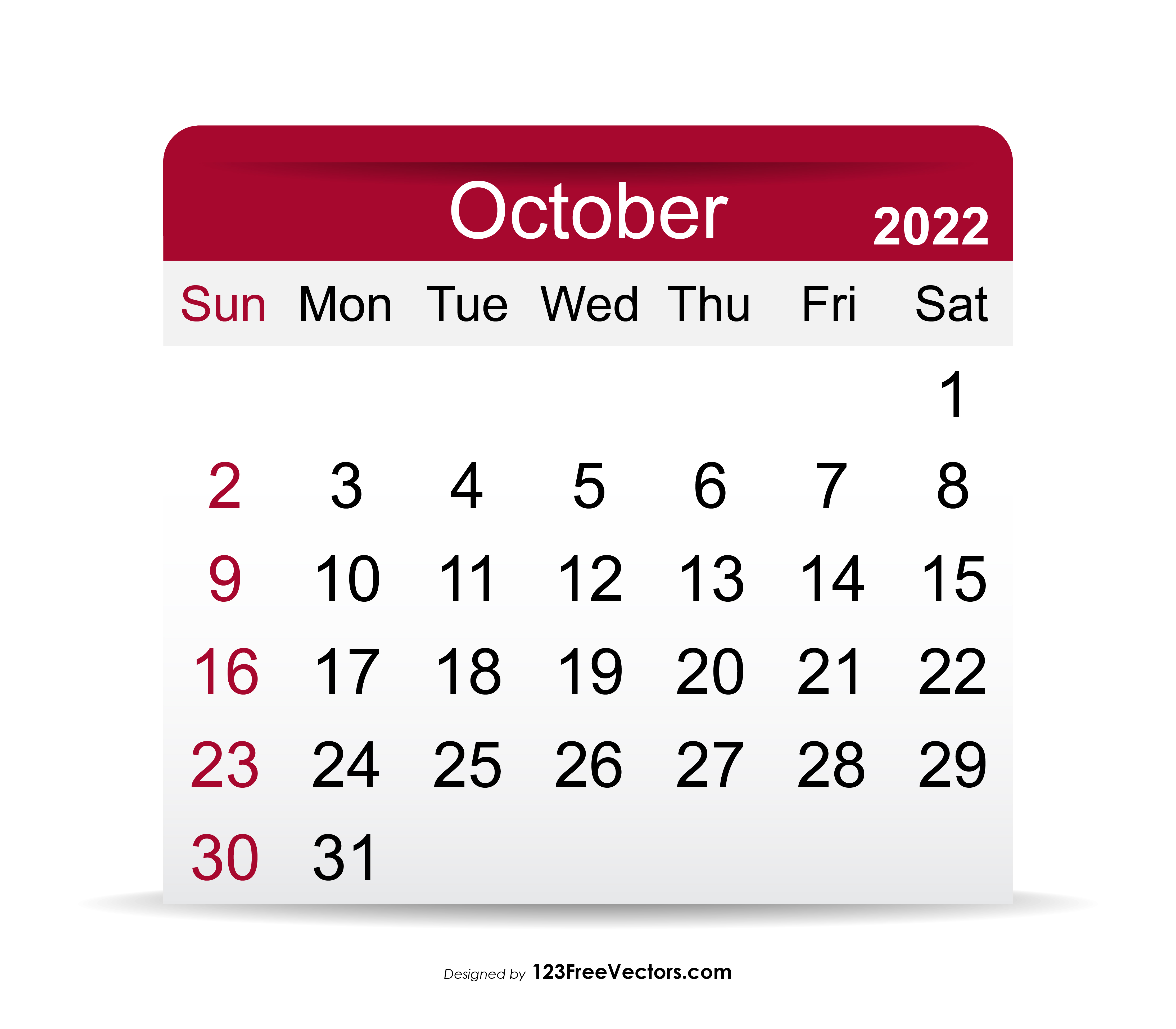 50+ October Calendar | Free Vectors, Photos, Artwork Images ...