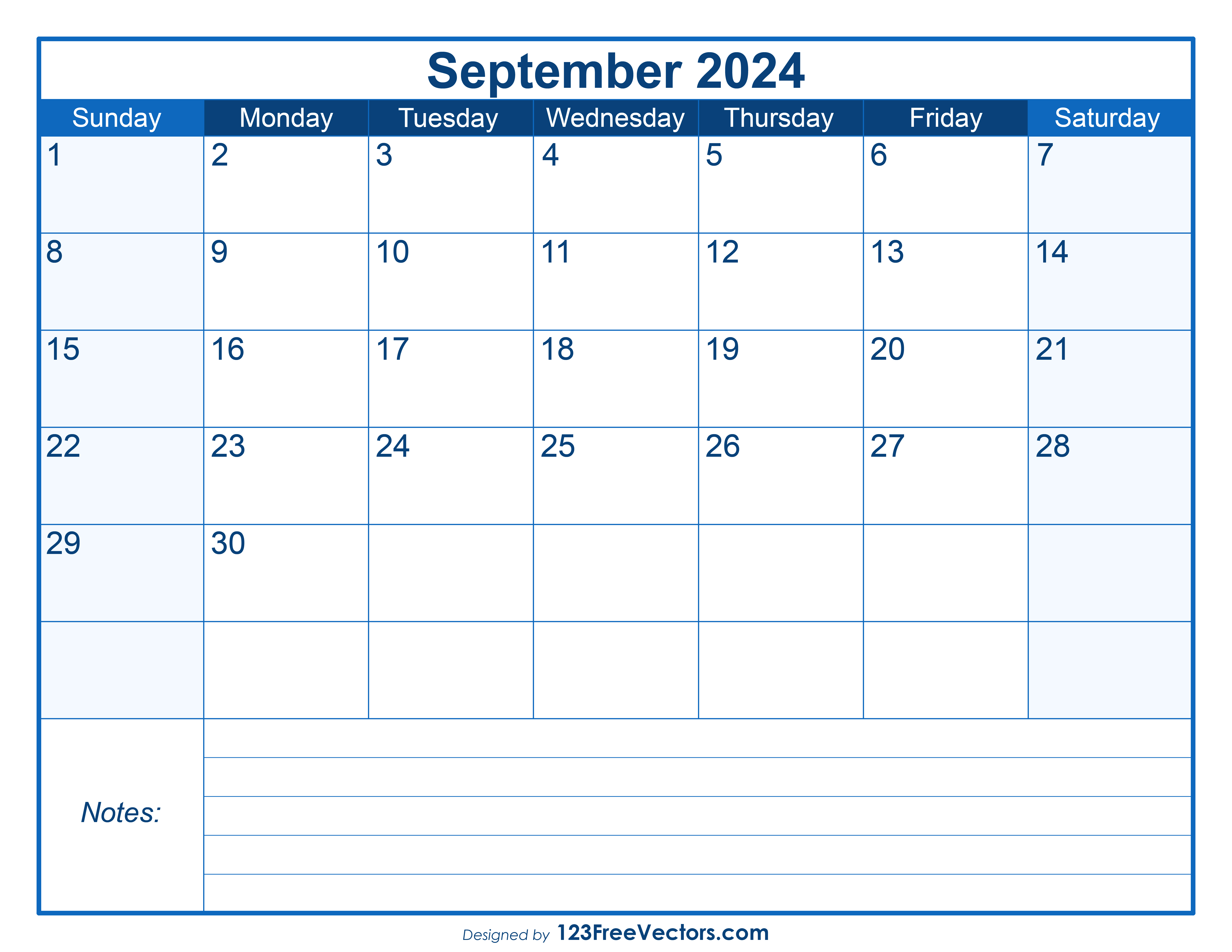 10 September 2024 Calendar | Free Vectors, Photos, Artwork Images ...
