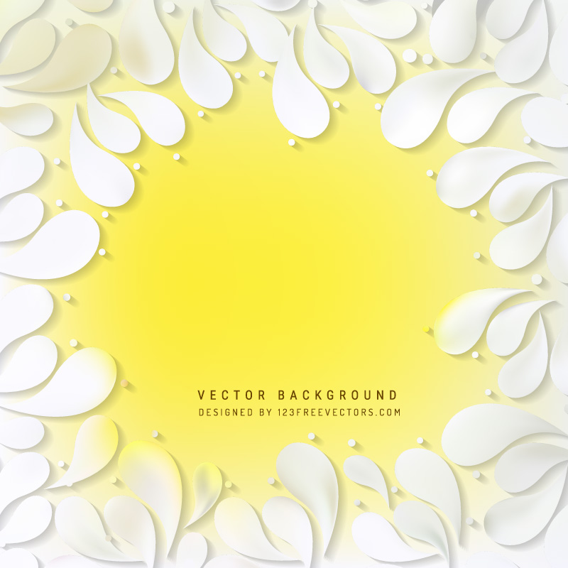 Abstract Light Yellow Arc Drops Background Template