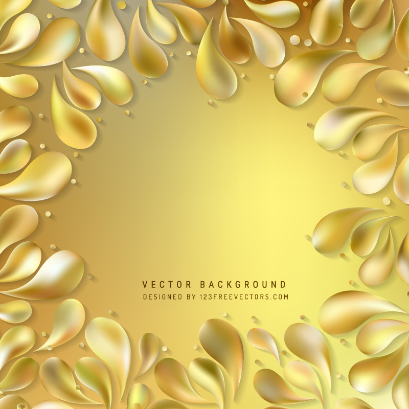 Abstract Yellow Arc-Drop Background Design