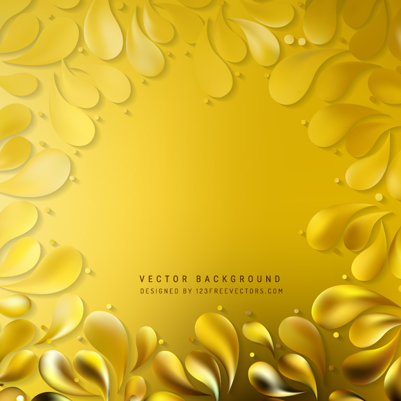 Abstract Yellow Arc-Drop Background