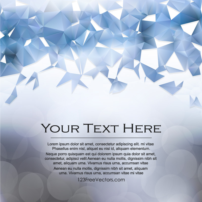 Blue Gray Triangle Polygonal Background Design