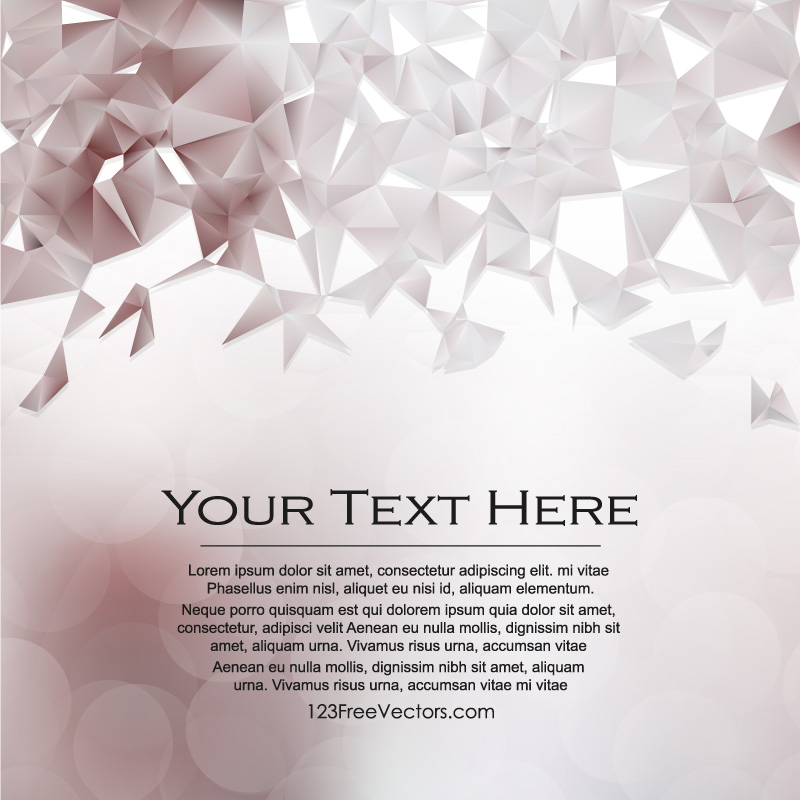 Light Color Triangle Polygonal Background Design