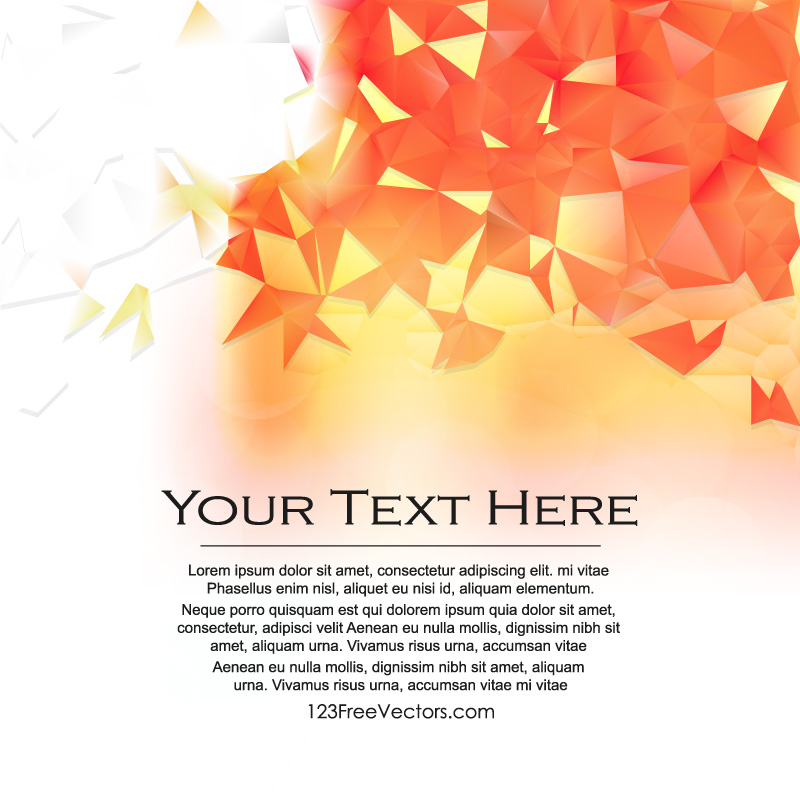 Red Yellow Polygonal Triangular Background Design Red Yellow Polygonal Triangular Background Design