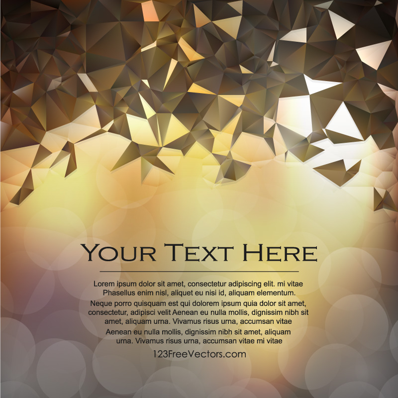 Dark Yellow Polygonal Triangular Background Design Dark Yellow Polygonal Triangular Background Design