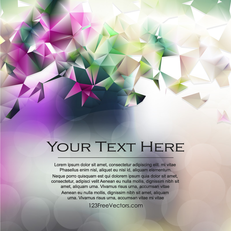 Triangle Polygonal Background Design