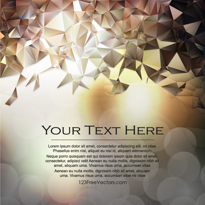 Abstract Triangle Polygonal Background Design