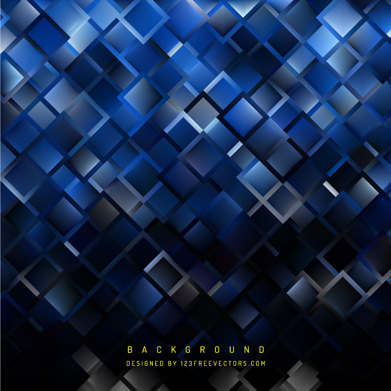 Blue Black Square Background Design
