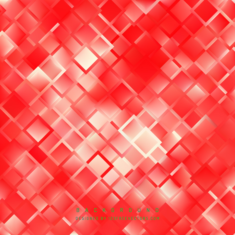 Abstract Red Square Background Design