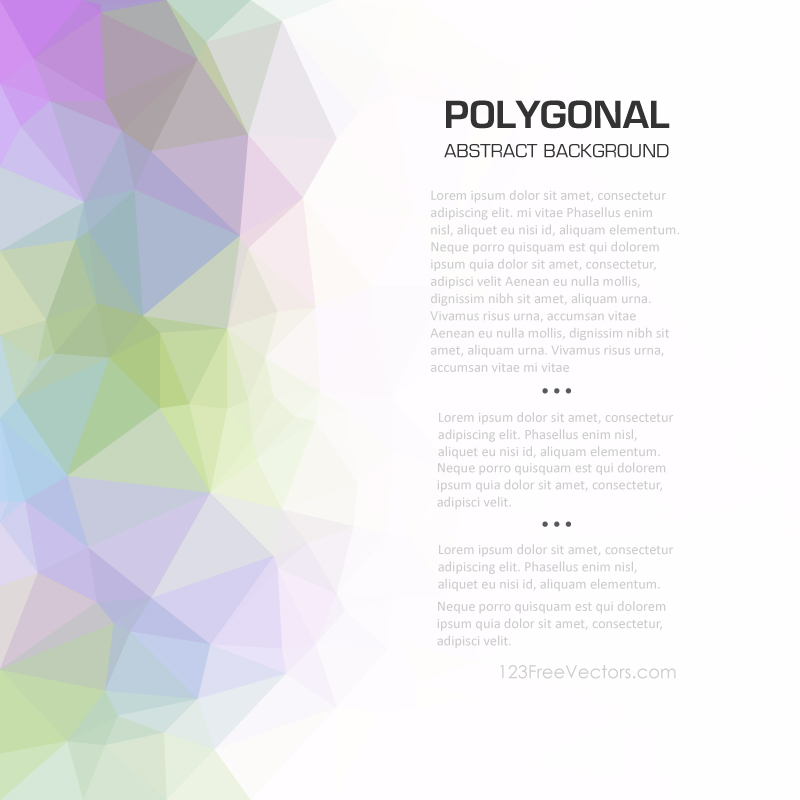 Light Color Geometric Polygon Background Free