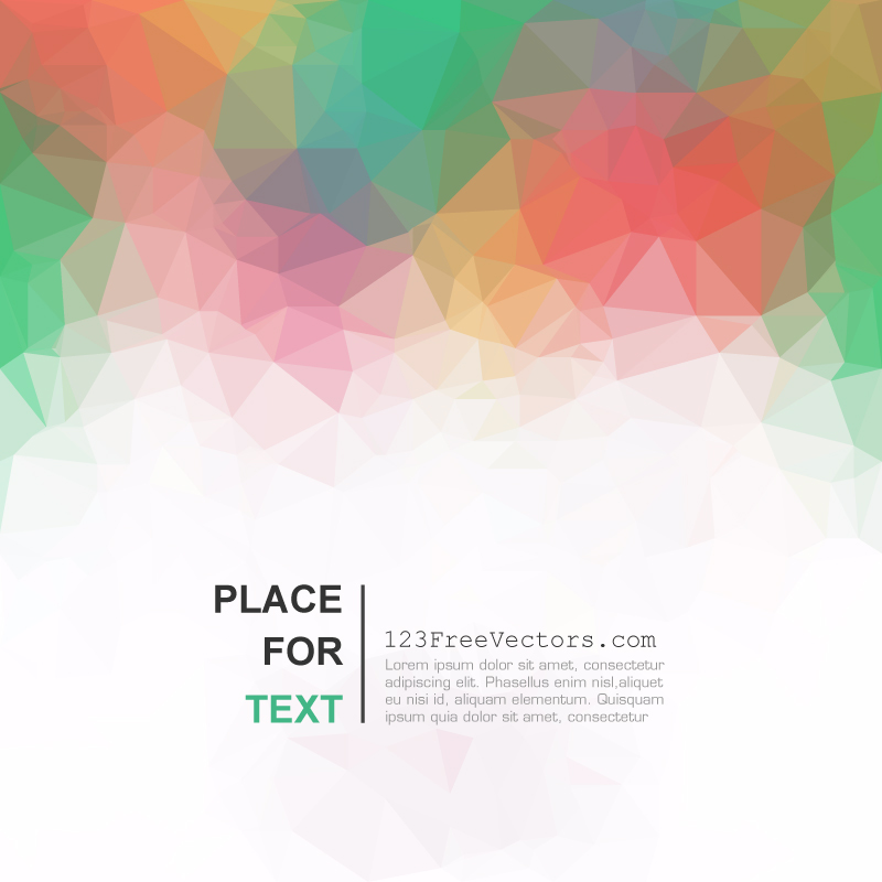 Multicolor Abstract Low Poly Background Template