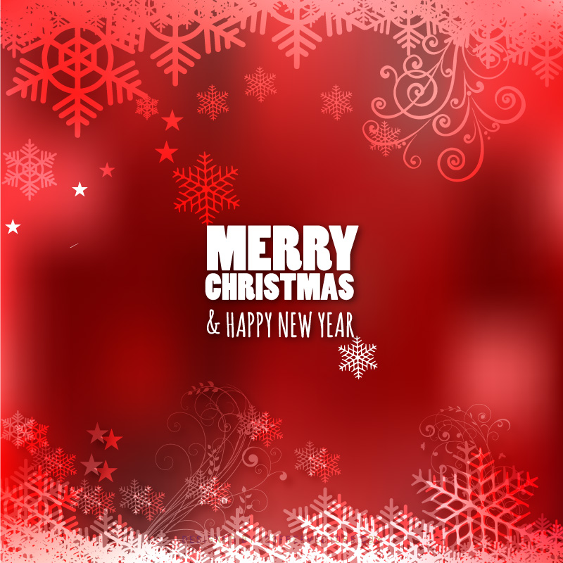 Red Christmas Background Template