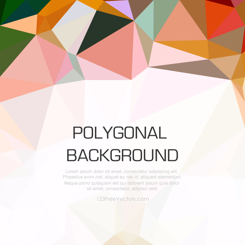 Multicolor Geometric Polygon Background Image
