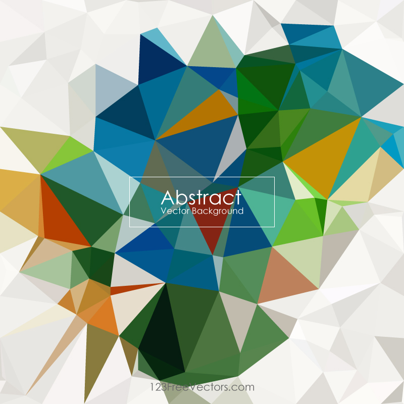 Multicolor Geometric Polygon Background Vector