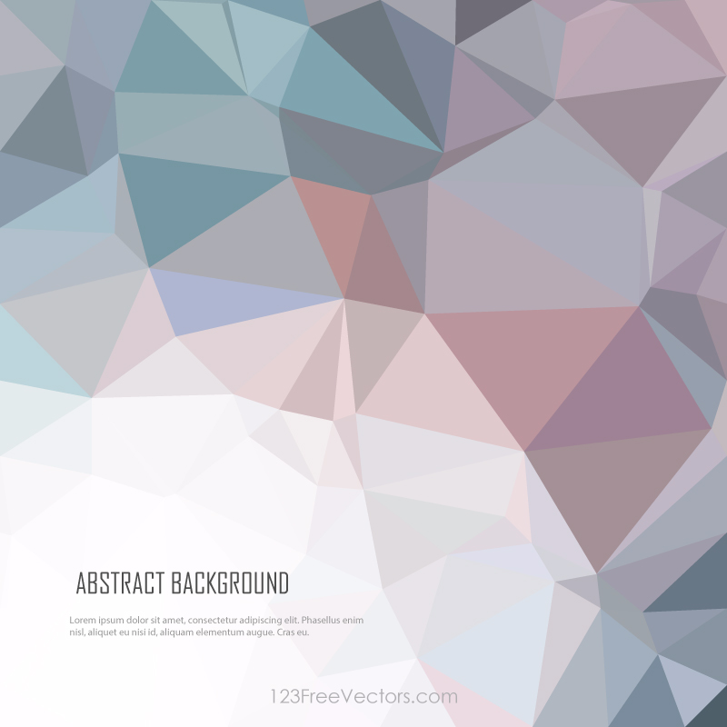 Multicolor Abstract Geometric Polygon Background Template