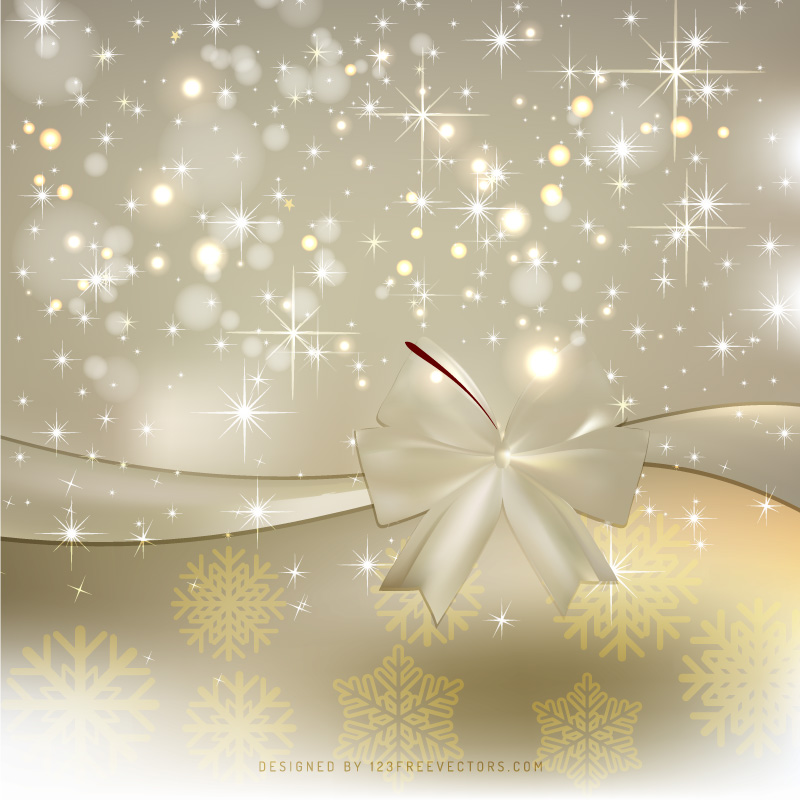 Beige Christmas Bow Background Design
