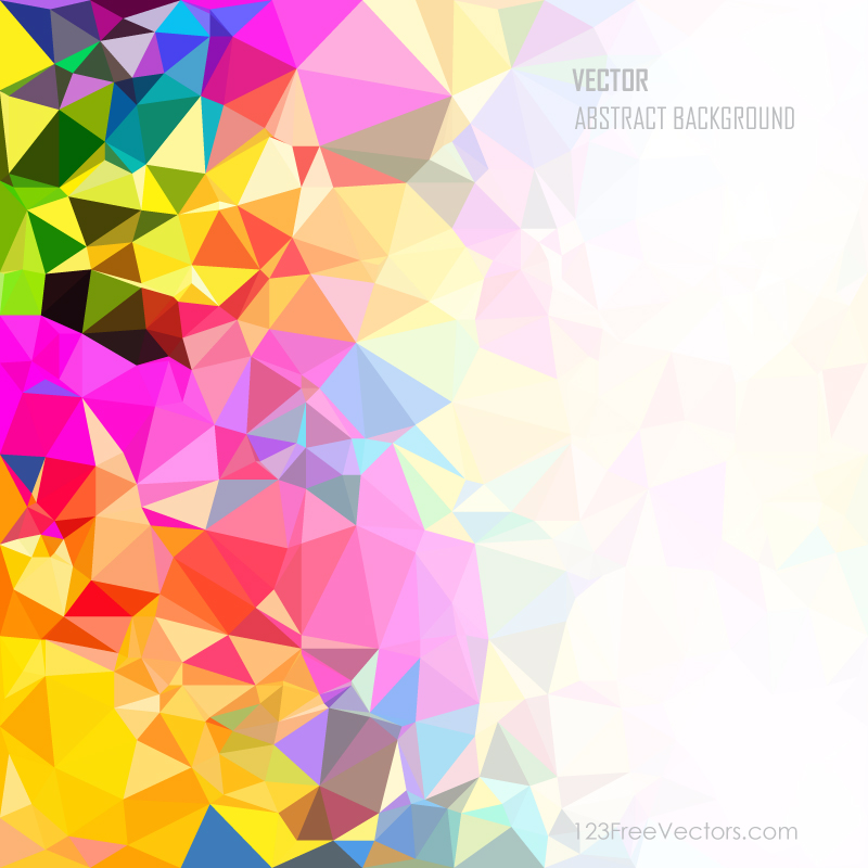 Low Poly Rainbow Abstract
