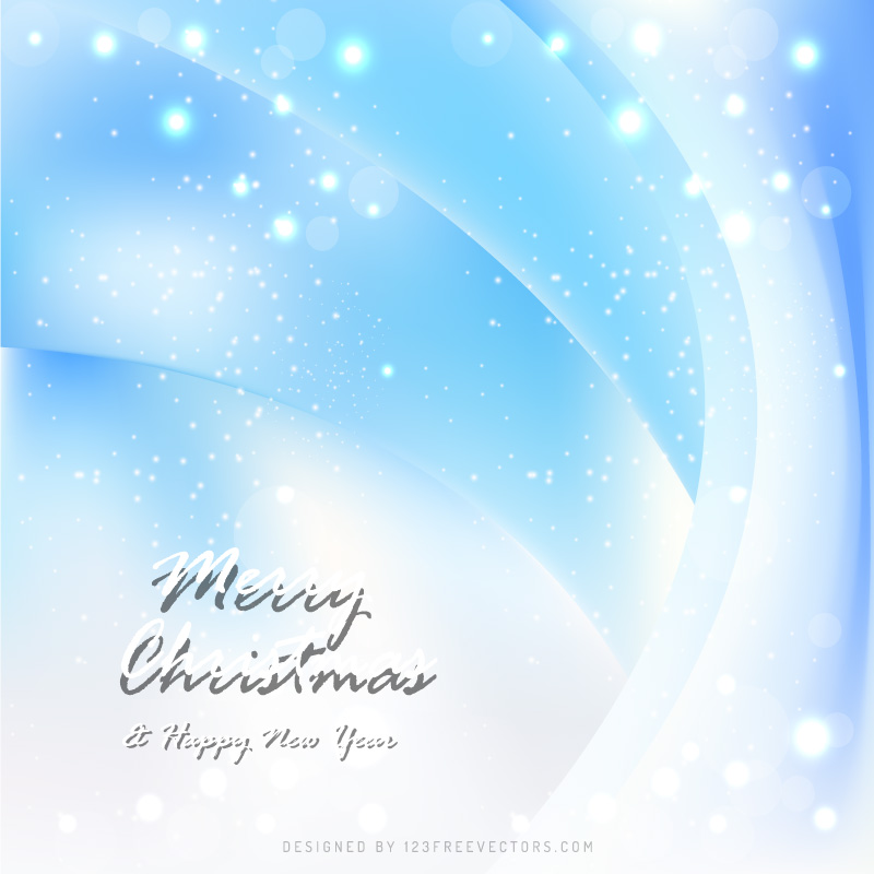 Merry Christmas Light Blue Background Graphics