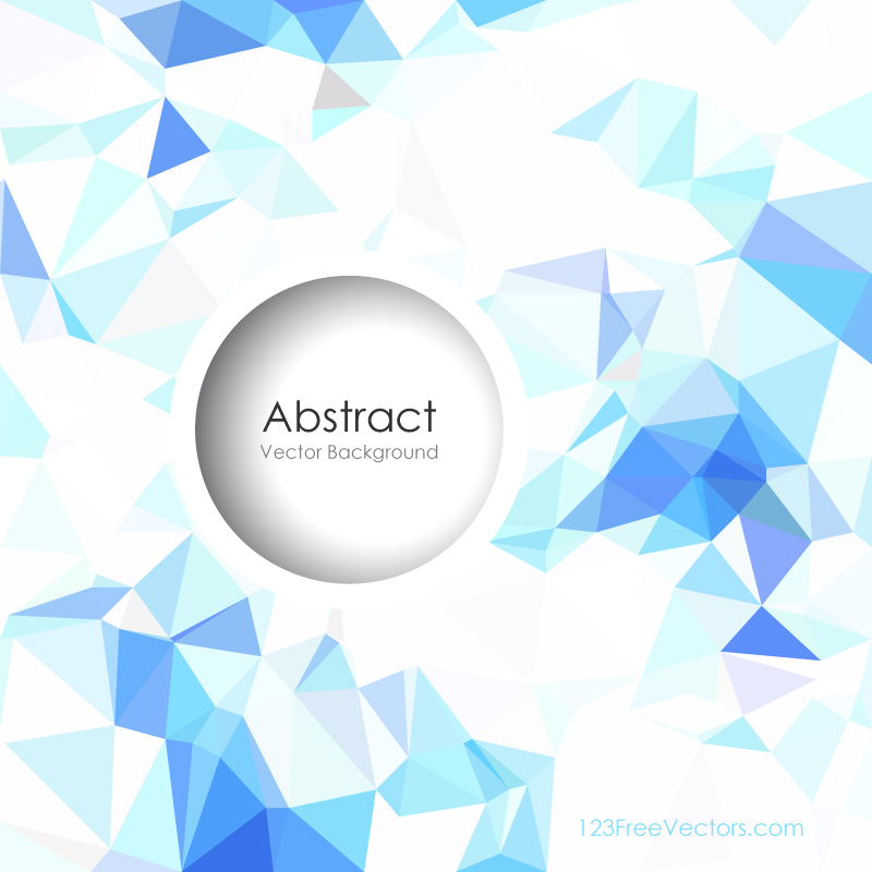 Light Blue Polygonal Triangular Background Illustrator