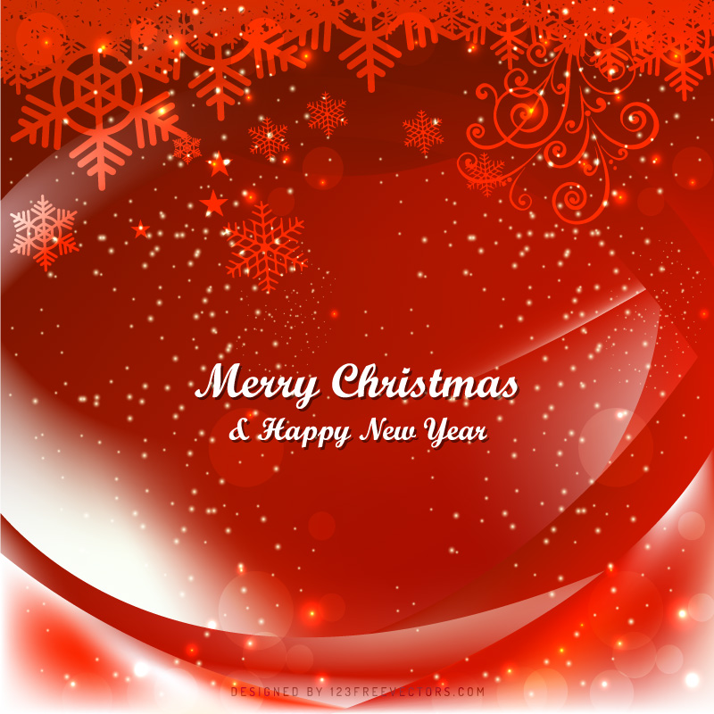 Merry Christmas Red Background