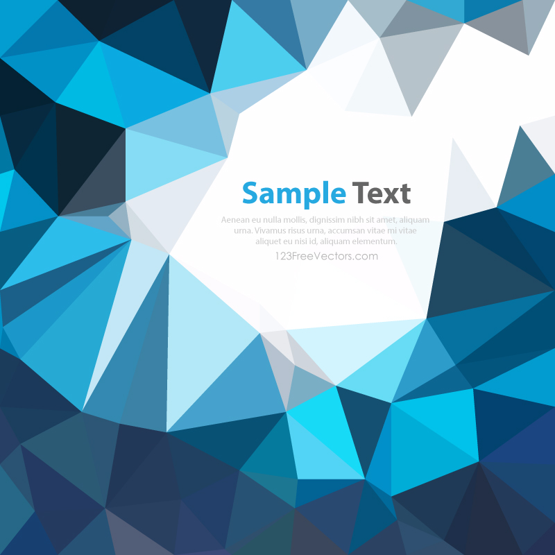 Low Poly Blue Wallpaper