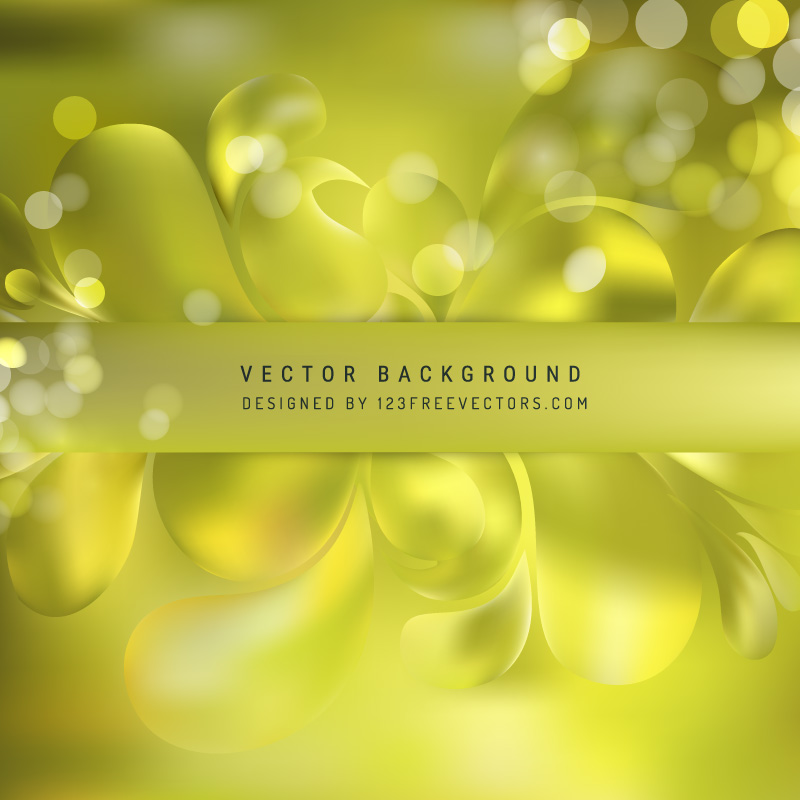 Abstract Yellow Green Background Template