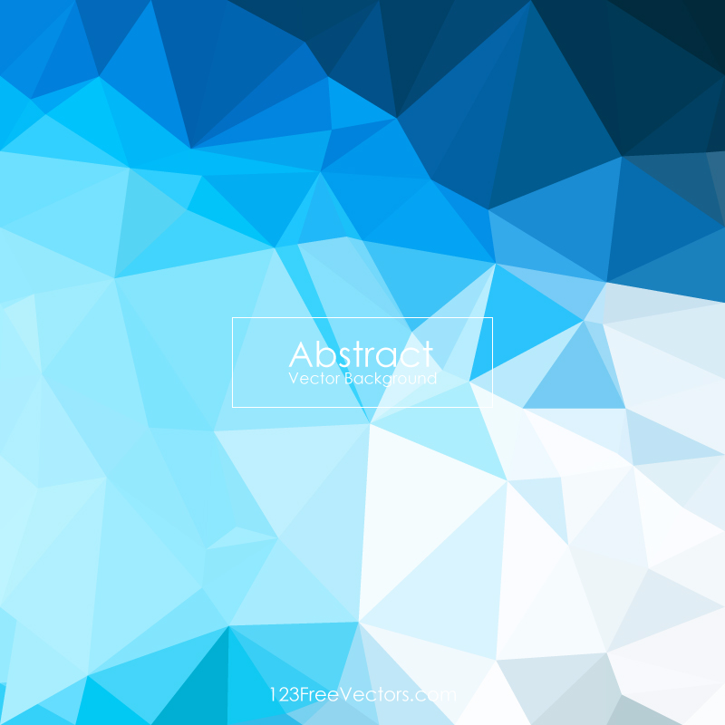 Blue Low Poly Background Vector