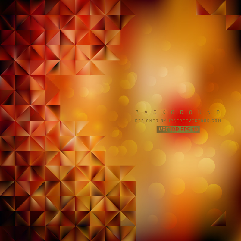 Abstract Dark Orange Background Design