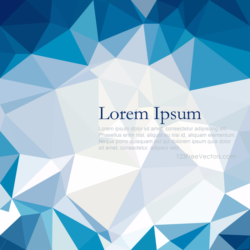 Blue Geometric Polygon Background Image