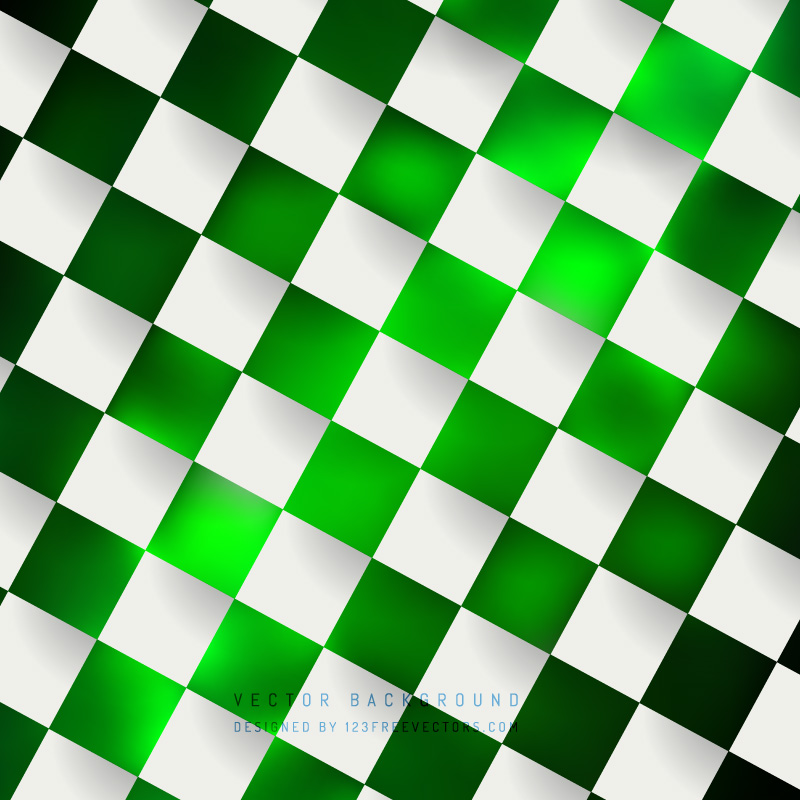 Green Checkered Pattern Background Illustrator