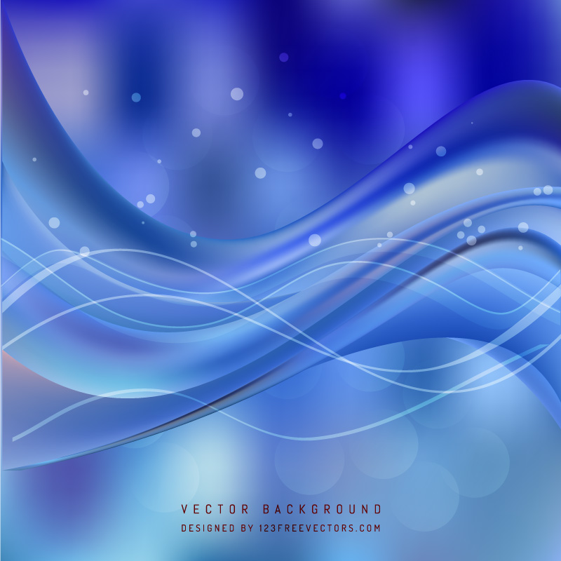 Blue Wave Background Template