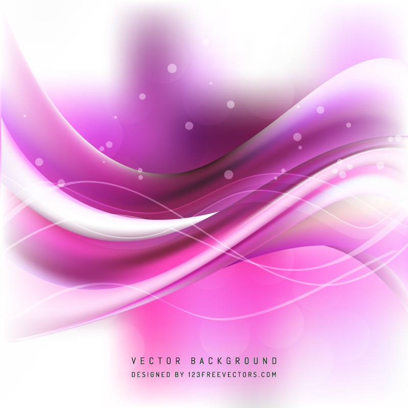 Pink White Wave Background Template
