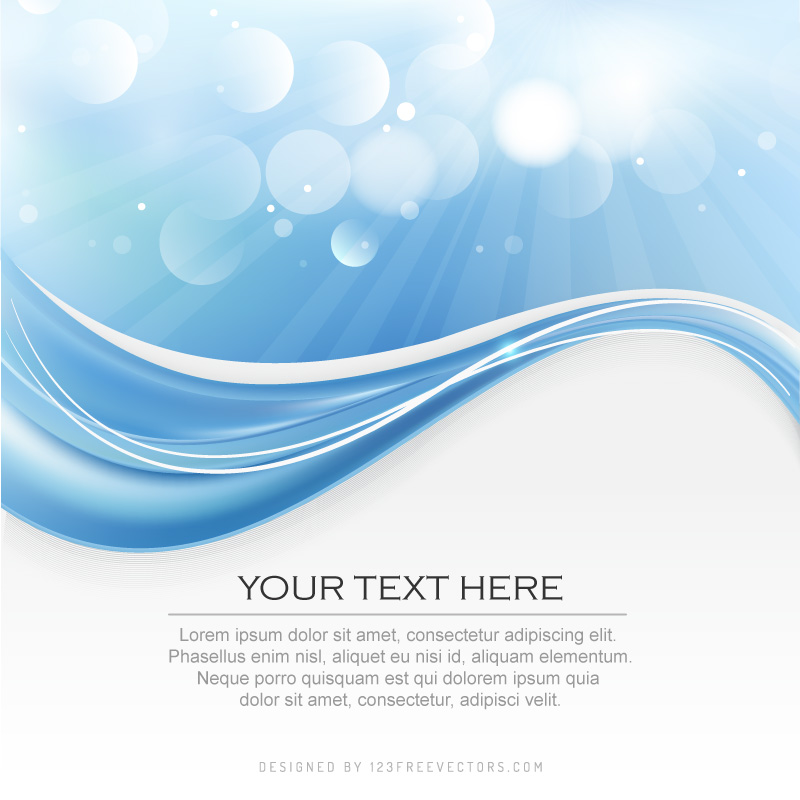 Abstract Light Blue Background Illustrator Template