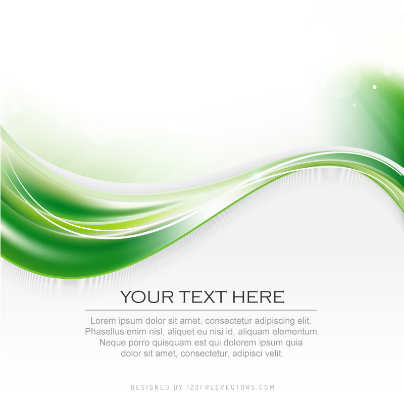 White Green Background Graphic Design Template