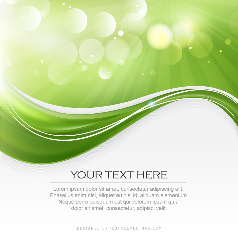 Green Background Design Template