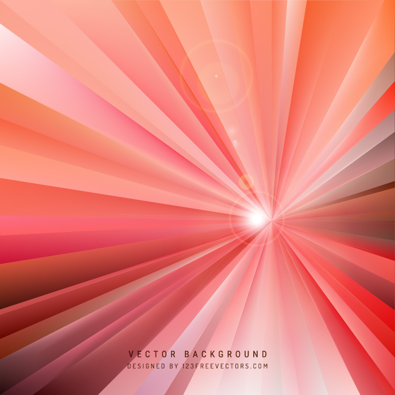 Abstract Red Light Rays Background