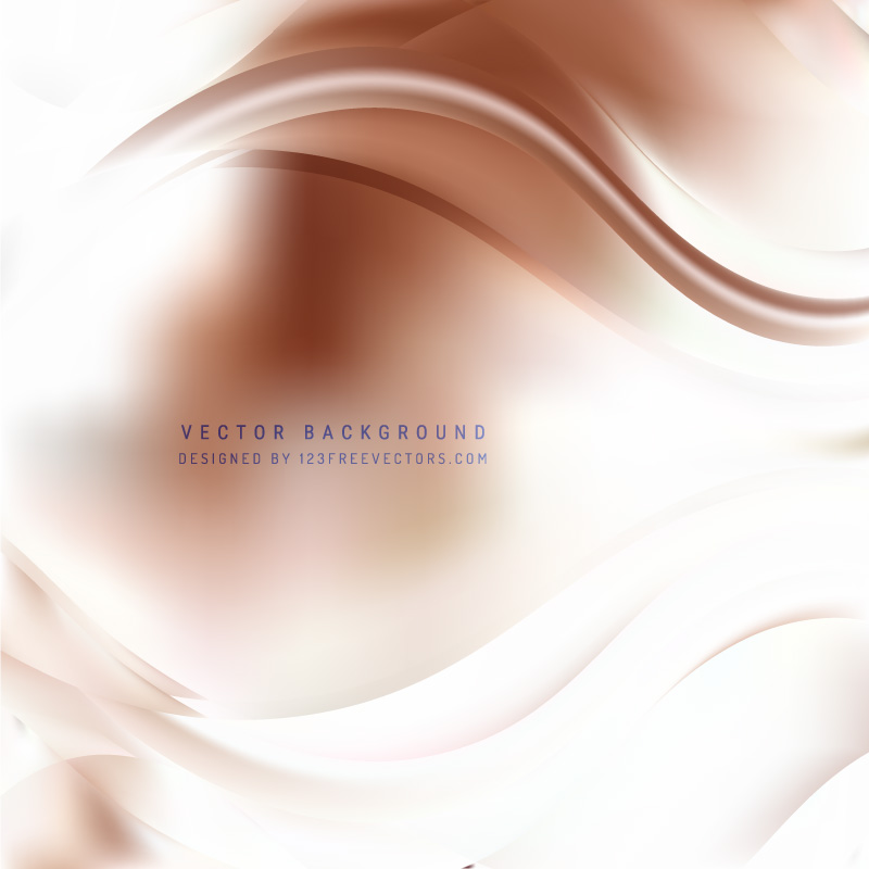 Abstract White Brown Wavy Background