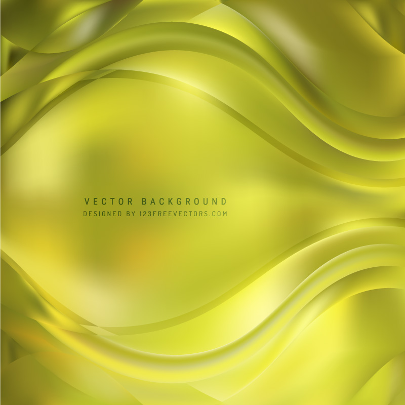 Yellow Green Wave Background