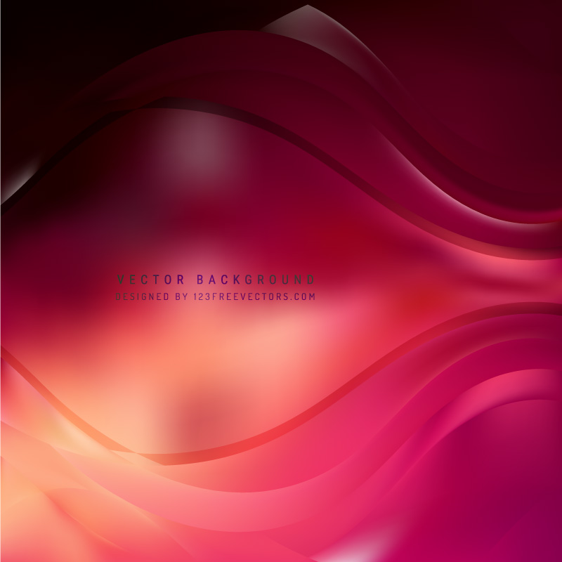 Abstract Dark Pink Wave Background