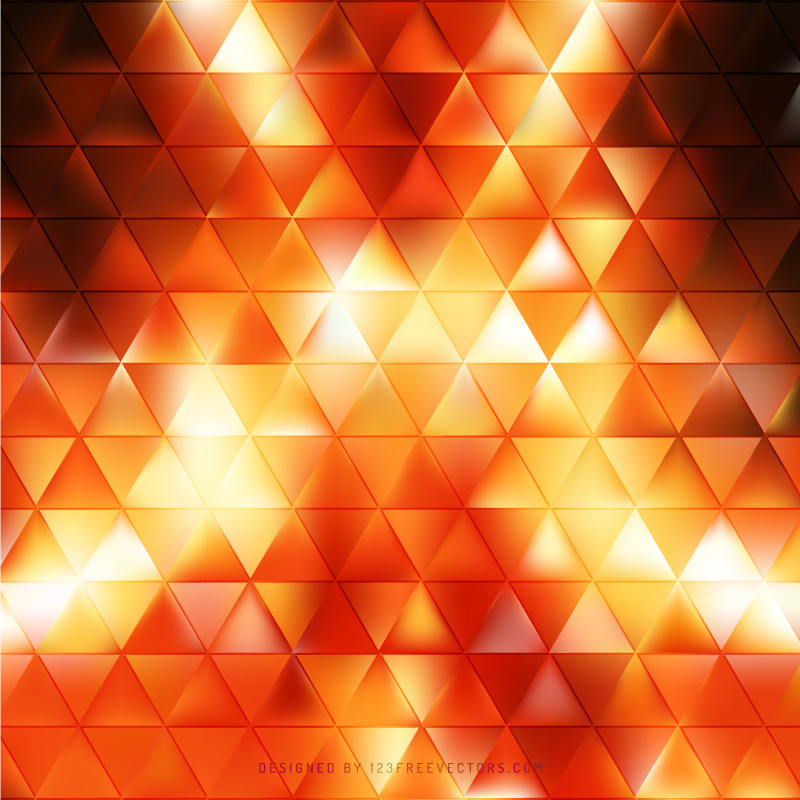 Black Orange Fire Triangle Shape Background