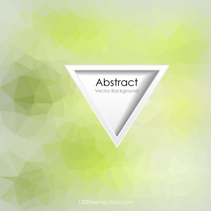 Polygonal Triangular Light Green Background Graphics