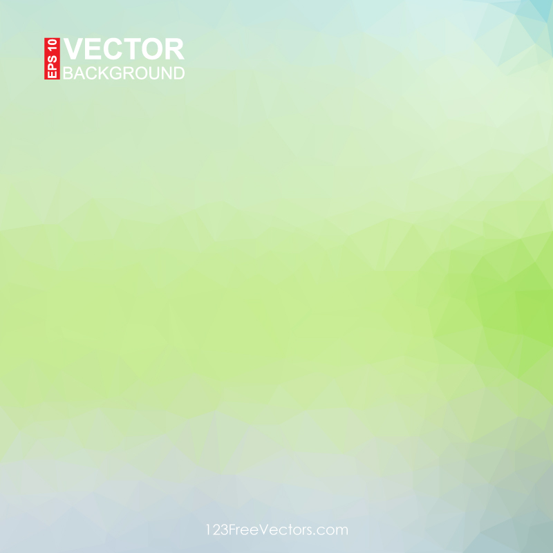 Light Green Geometric Polygon Background Free