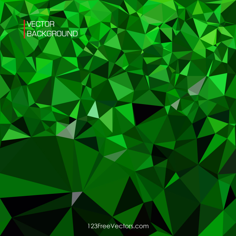 Dark Green Low Poly Background Illustrator
