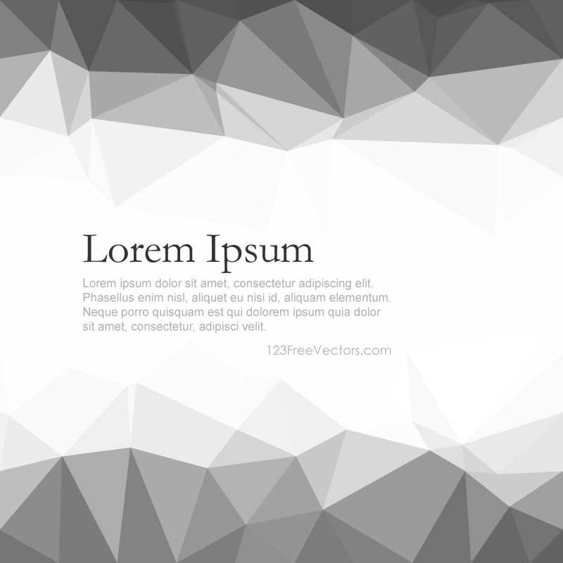 Dark Gray Abstract Polygonal Triangular Background Template