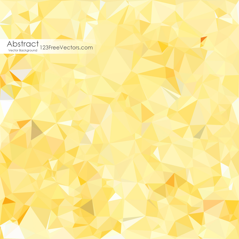 Yellow Low Poly Background Design