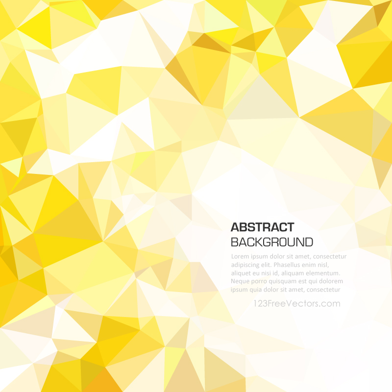 Yellow Polygonal Triangular Background Image Yellow Polygonal Triangular Background Image