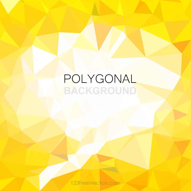 Yellow Geometric Polygon Background Template Yellow Geometric Polygon Background Template