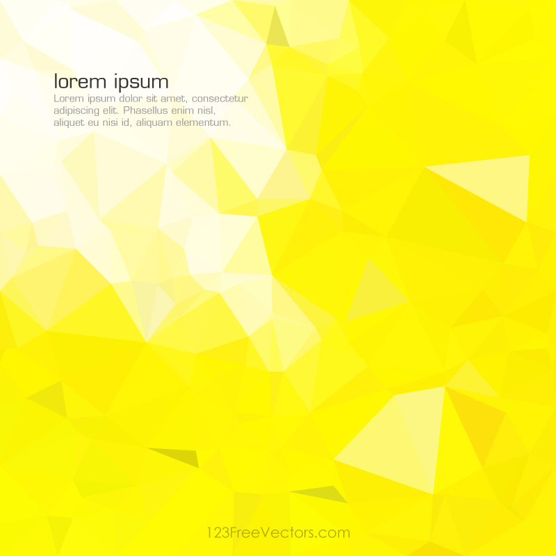 Geometric Polygon Yellow Background